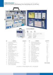 DOSH 2nd Edition Workplace First Aid Kit Box A (1-10 Pax)