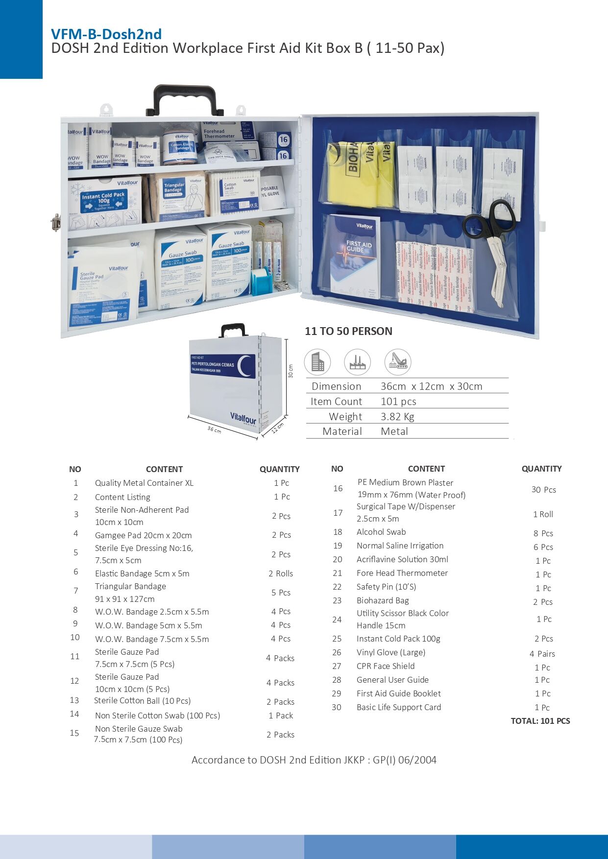 DOSH 2nd Edition Workplace First Aid Kit Box A (1-10 Pax)